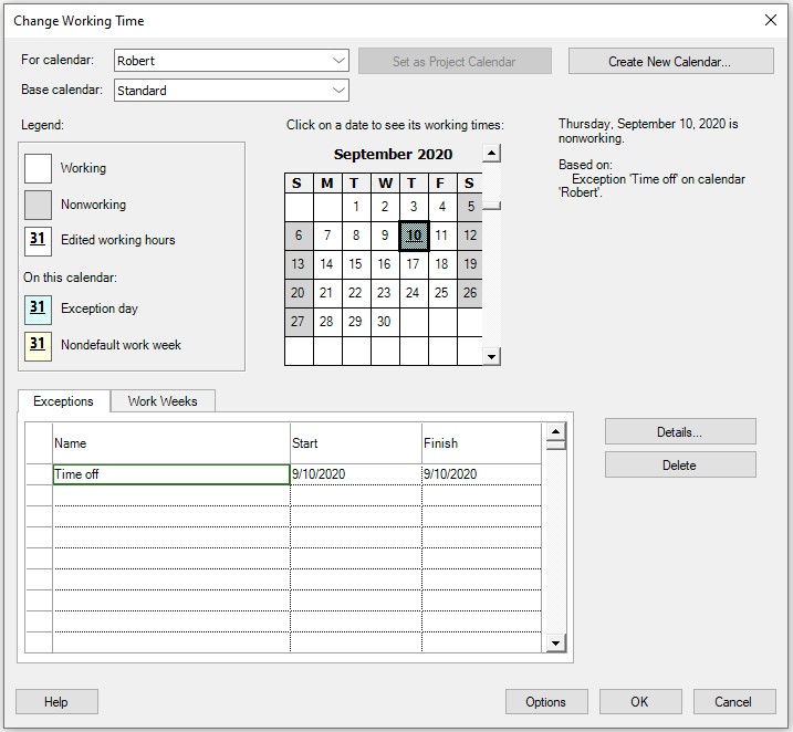 Global Settings – Project Plan 365
