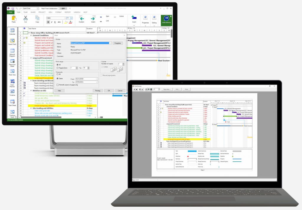 Print on Windows - Project Plan 365