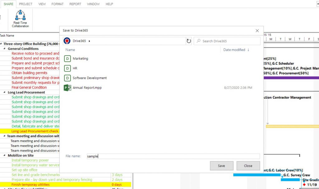 Share - Project Plan 365