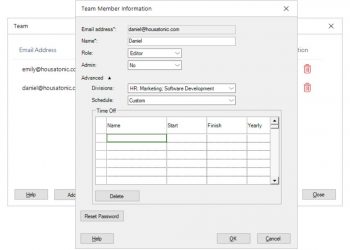 Manage Team Members – Project Plan 365
