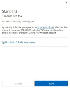 Microsoft Store – Start 30-Day Trial and Purchase Standard Subscription ...