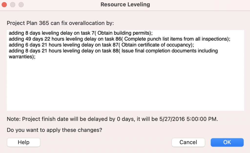 Resource Overallocation – Project Plan 365