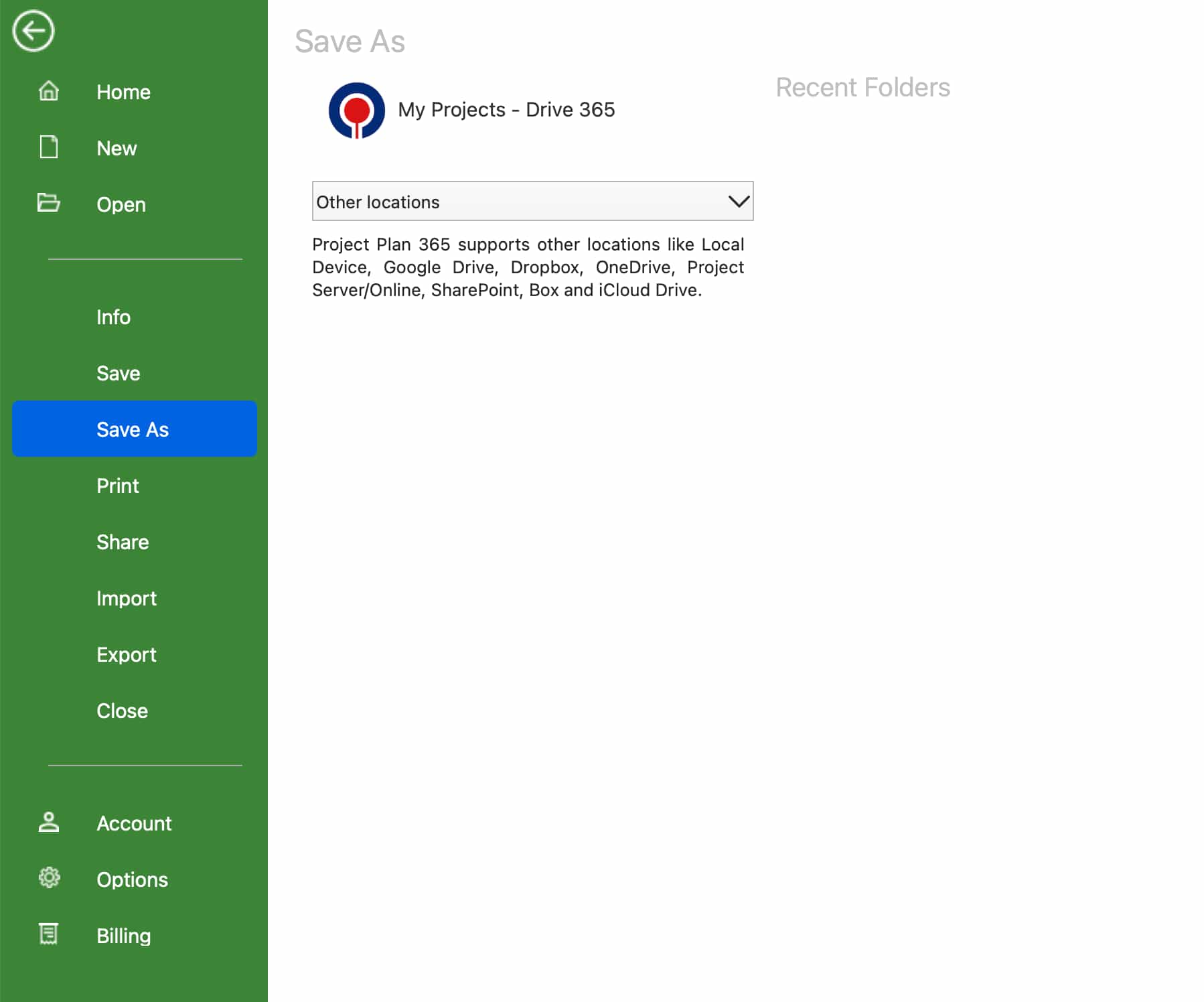 Lesson 2: Save – Project Plan 365