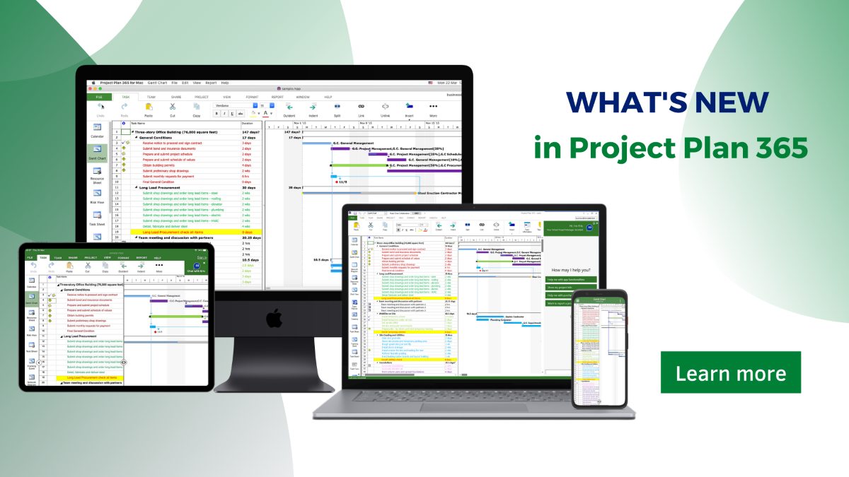 What’s New in Project Plan 365 - Project Plan 365