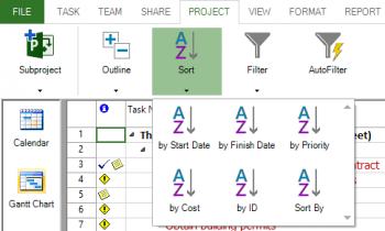 Sort - Project Plan 365