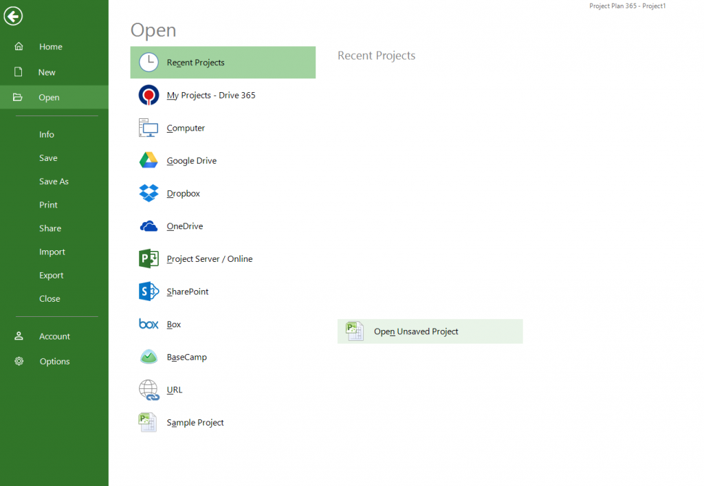Lesson 2: General Settings – Project Plan 365