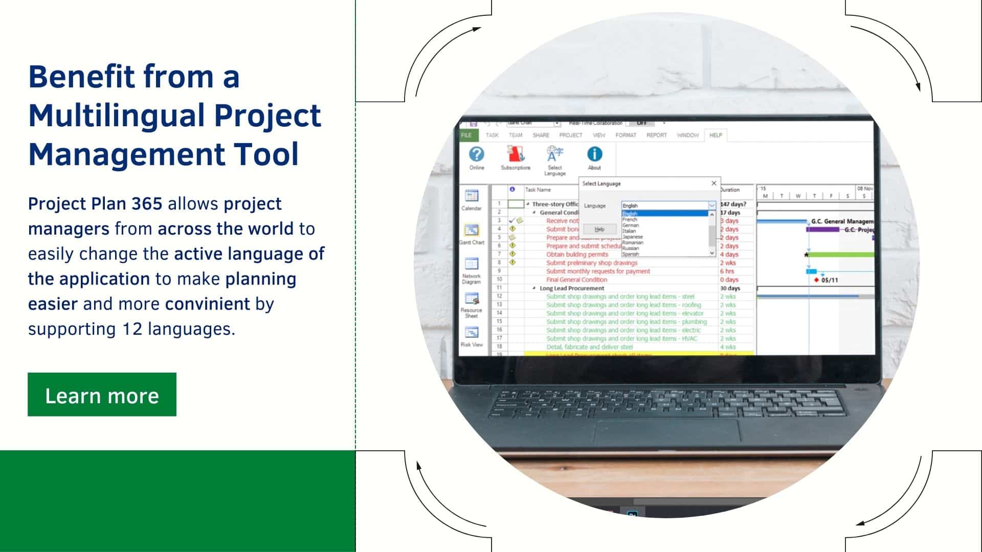 Language – Project Plan 365