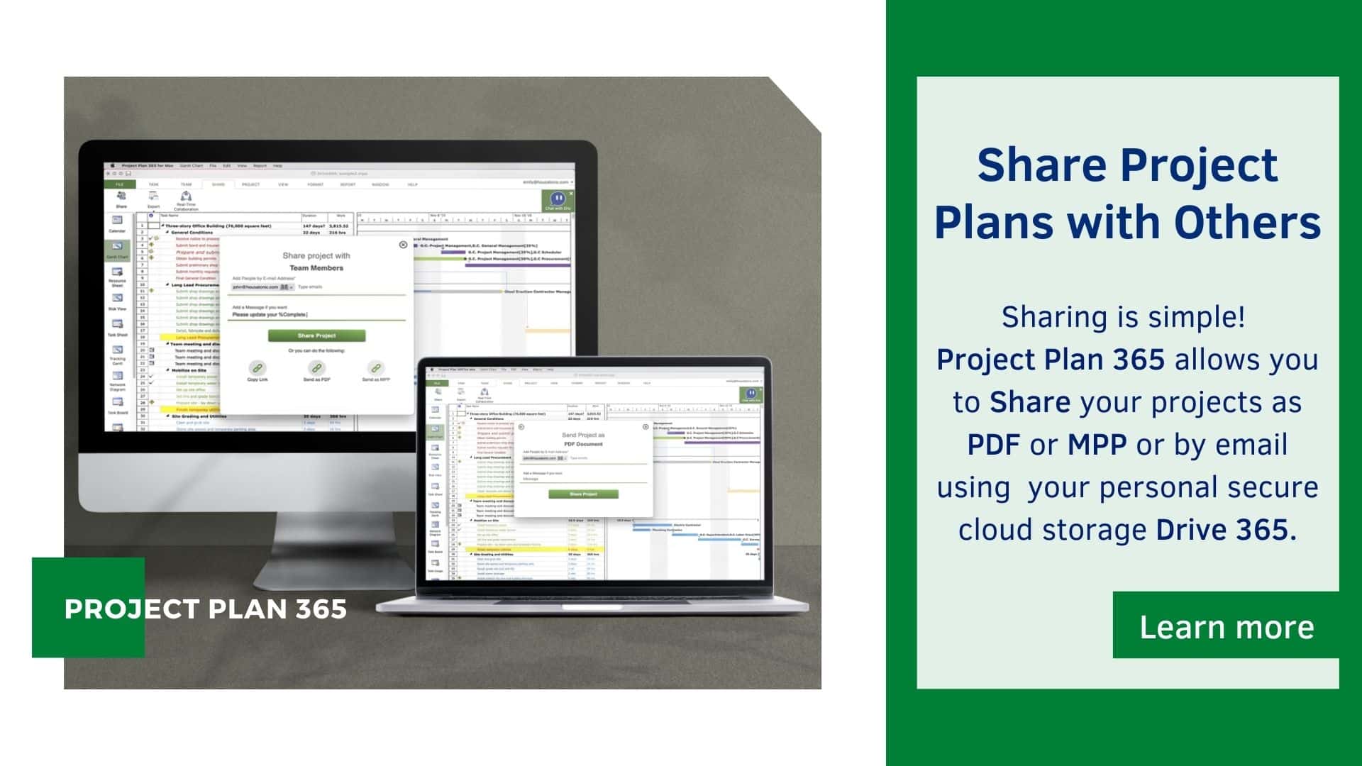 Share Project Plans with Others – Project Plan 365