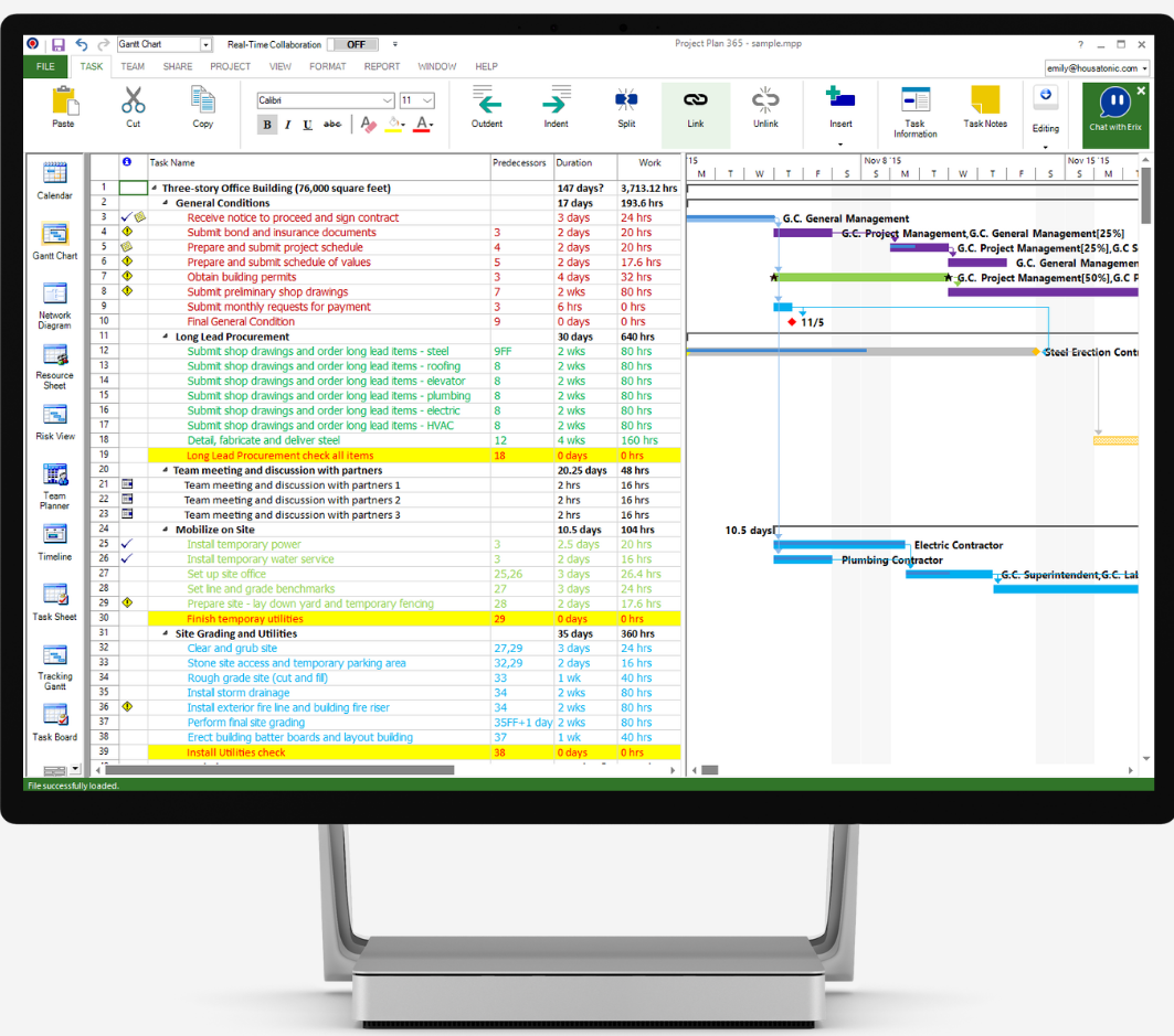Link/Unlink Tasks - Project Plan 365