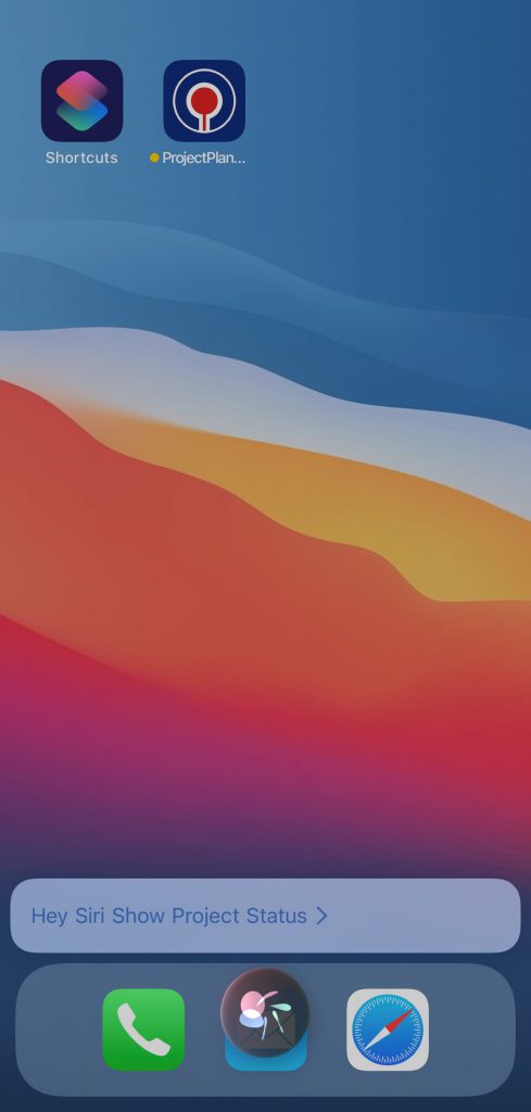 Siri Shortcut for iPhone - Project Plan 365