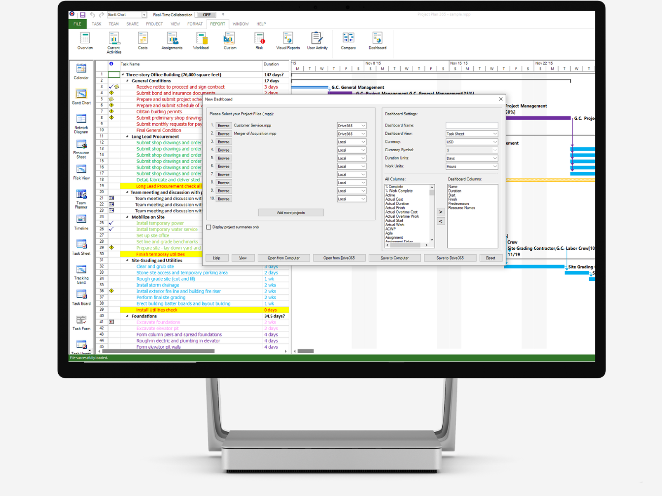 Dashboard - Project Plan 365