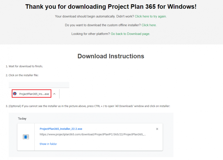 Install Project Plan 365 for Windows - Project Plan 365