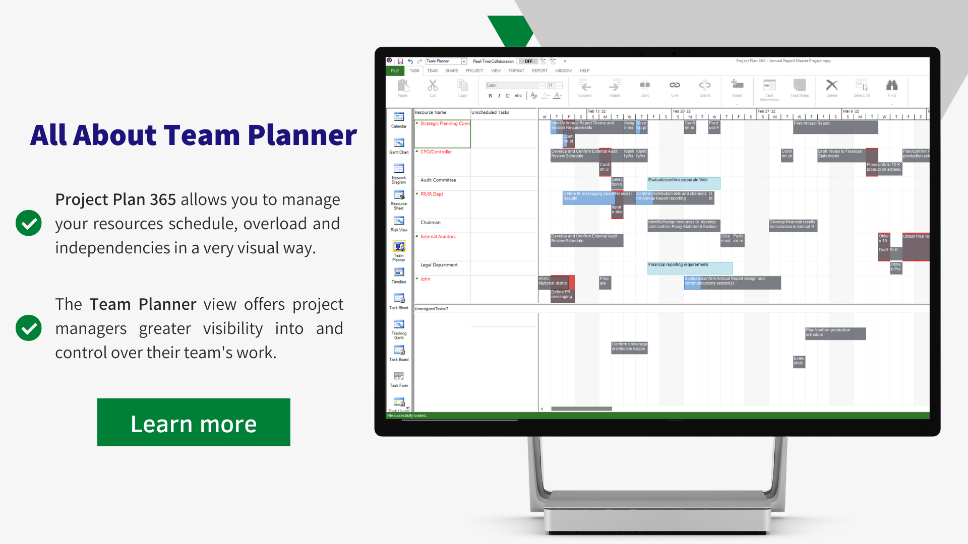 All About Team Planner View - Project Plan 365