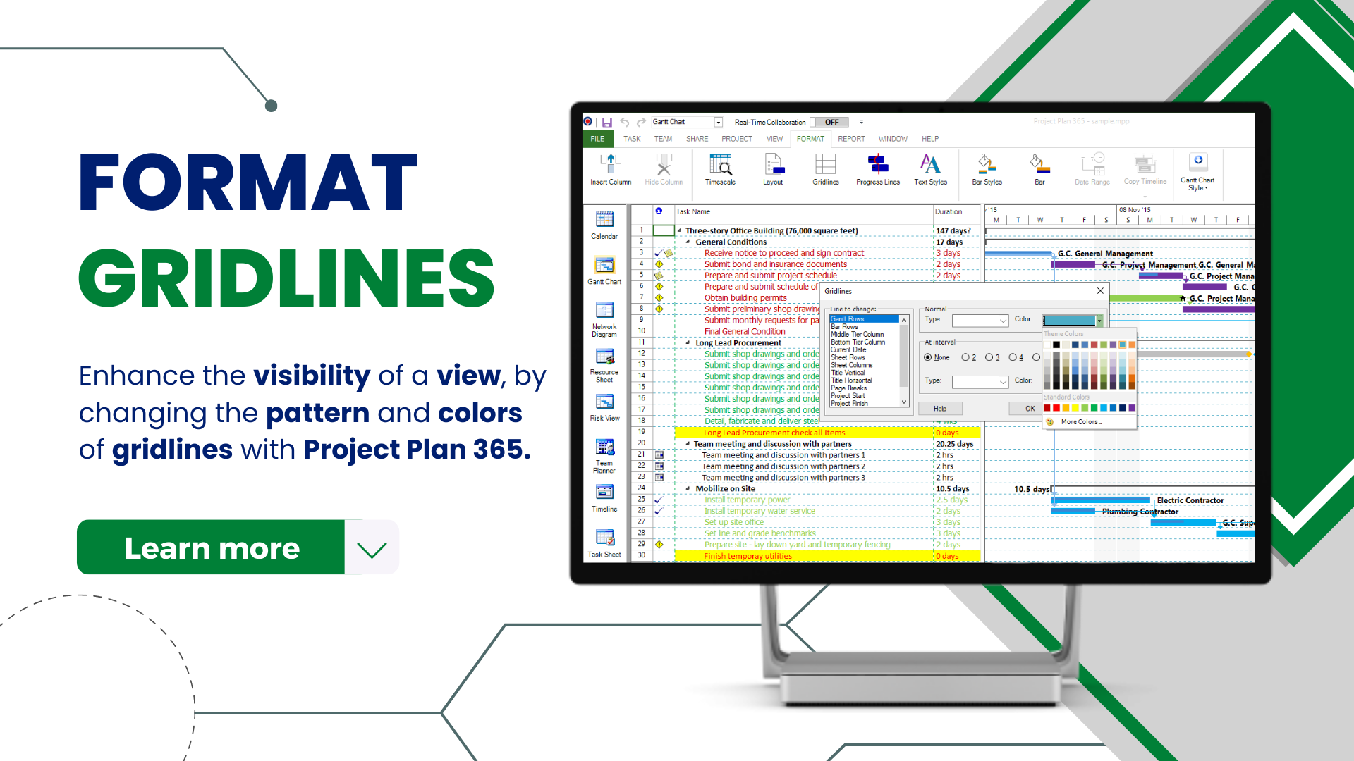Gridlines - Project Plan 365