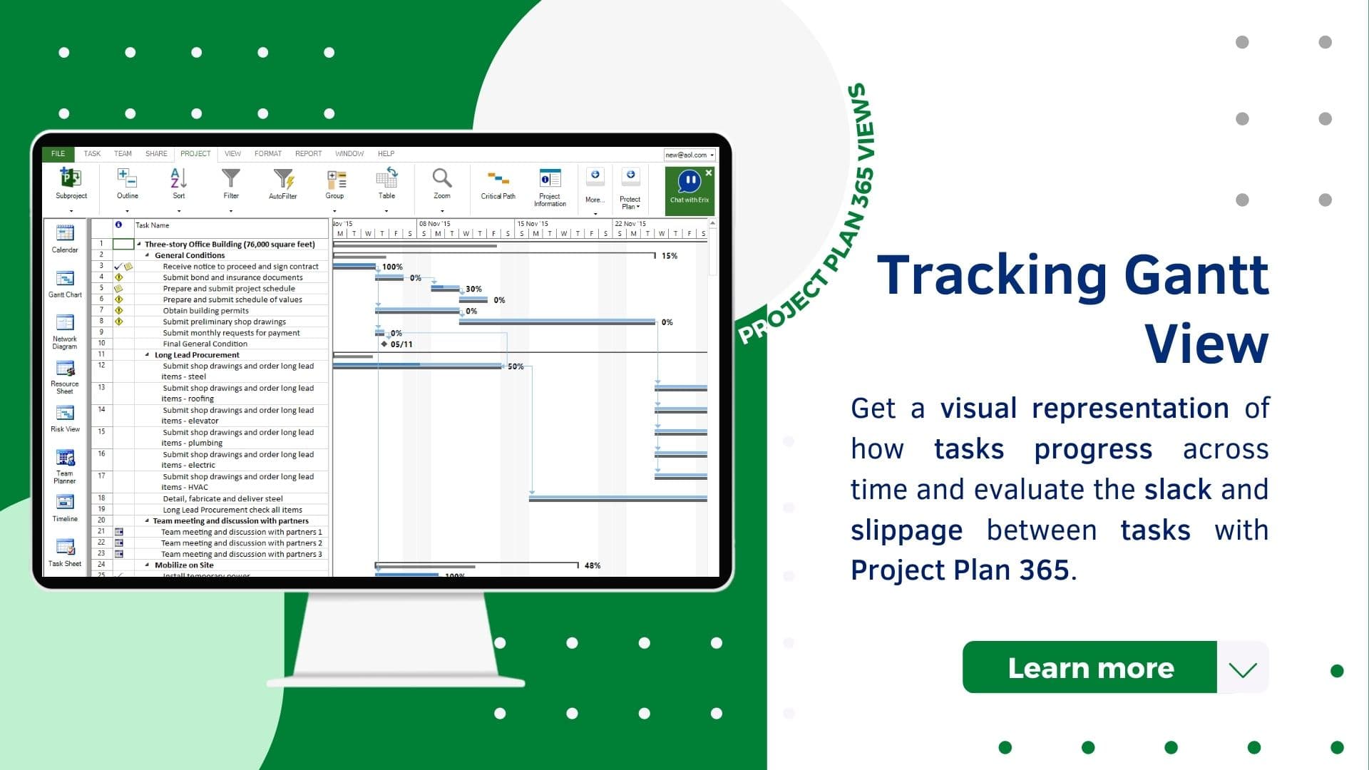 Tracking Gantt - Project Plan 365