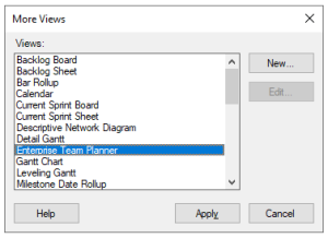 Enterprise Team Planner View - Project Plan 365