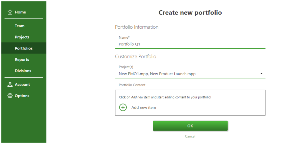Portfolio Info - Project Plan 365