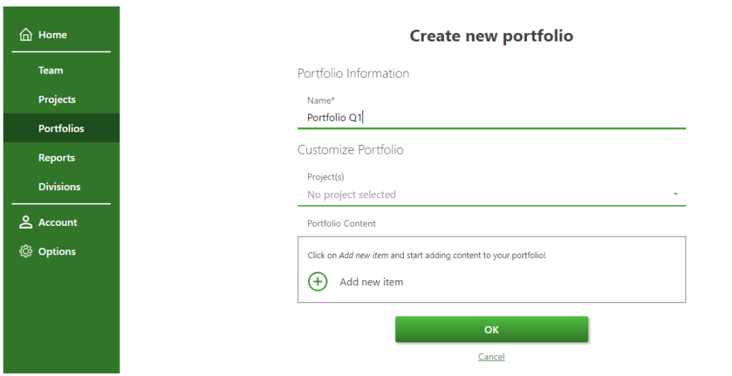 Portfolio Info - Project Plan 365