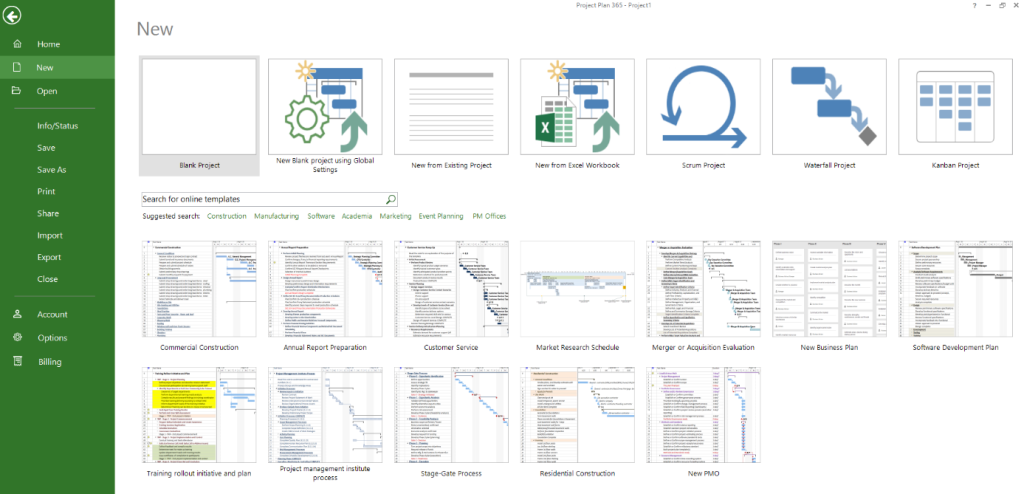 New Blank Project - Project Plan 365