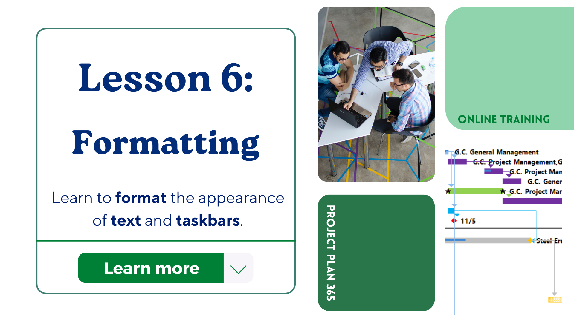 Lesson 6: Formatting - Project Plan 365