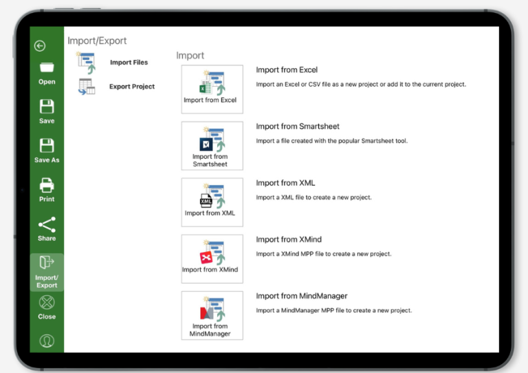 Import from Excel - Project Plan 365