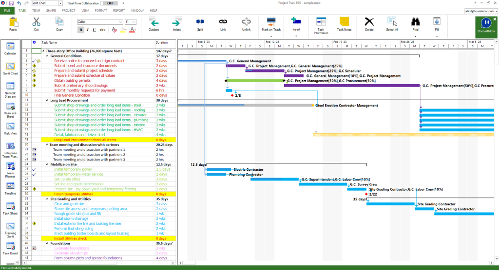 Open Double Click - Project Plan 365
