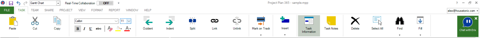 Task Information - Project Plan 365