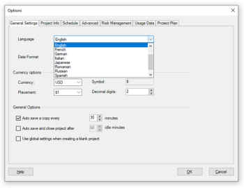 Language - Project Plan 365
