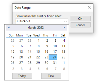 Tasks Starting Soon Report - Project Plan 365