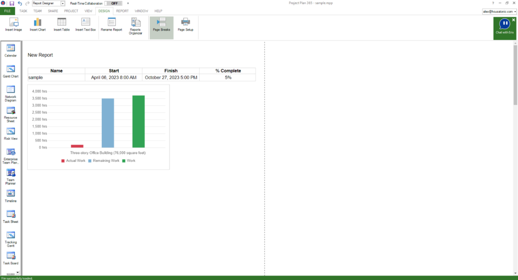 Visual Reports - Project Plan 365