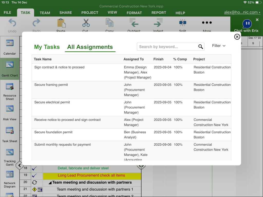 My Tasks - Project Plan 365