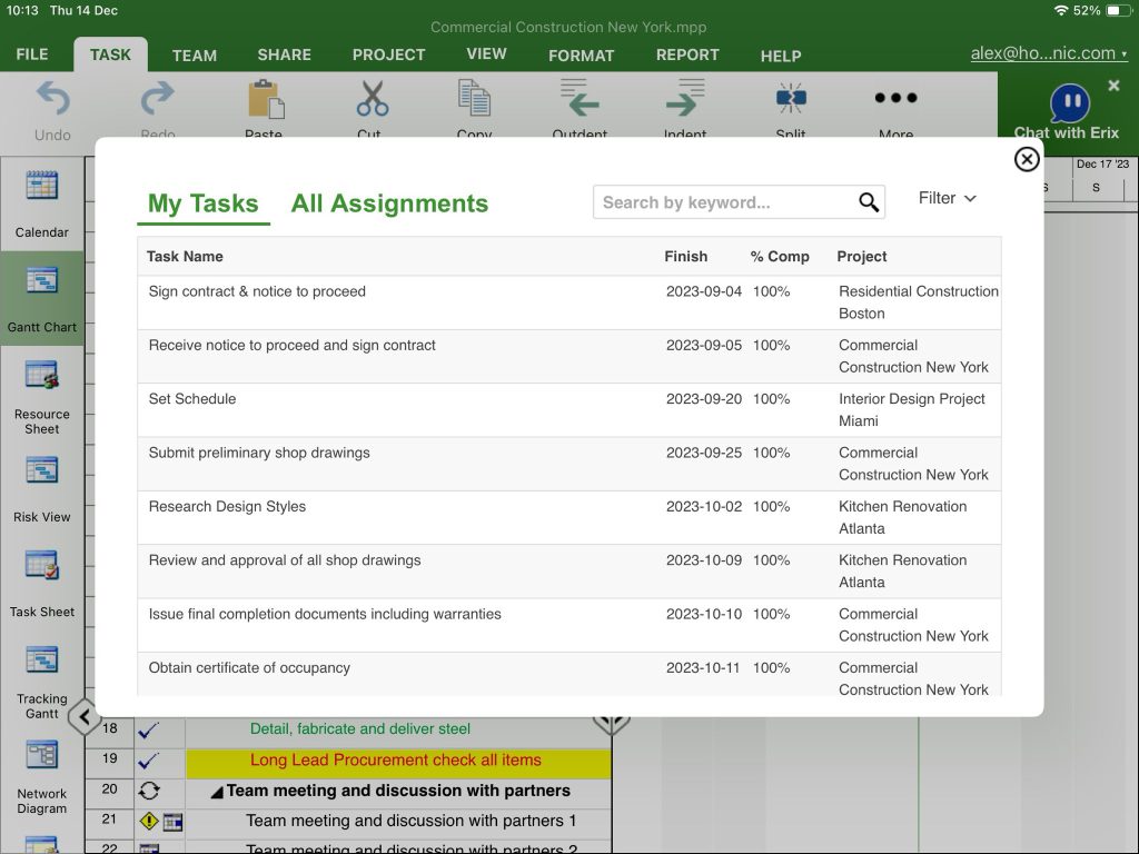My Tasks - Project Plan 365