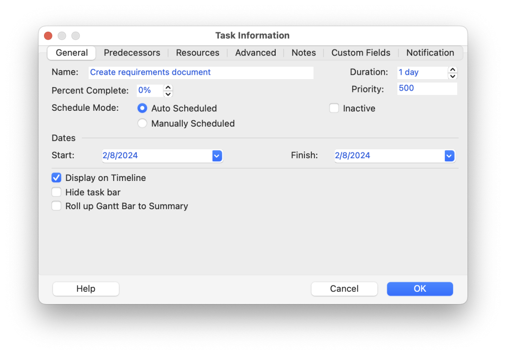 Timeline - Project Plan 365
