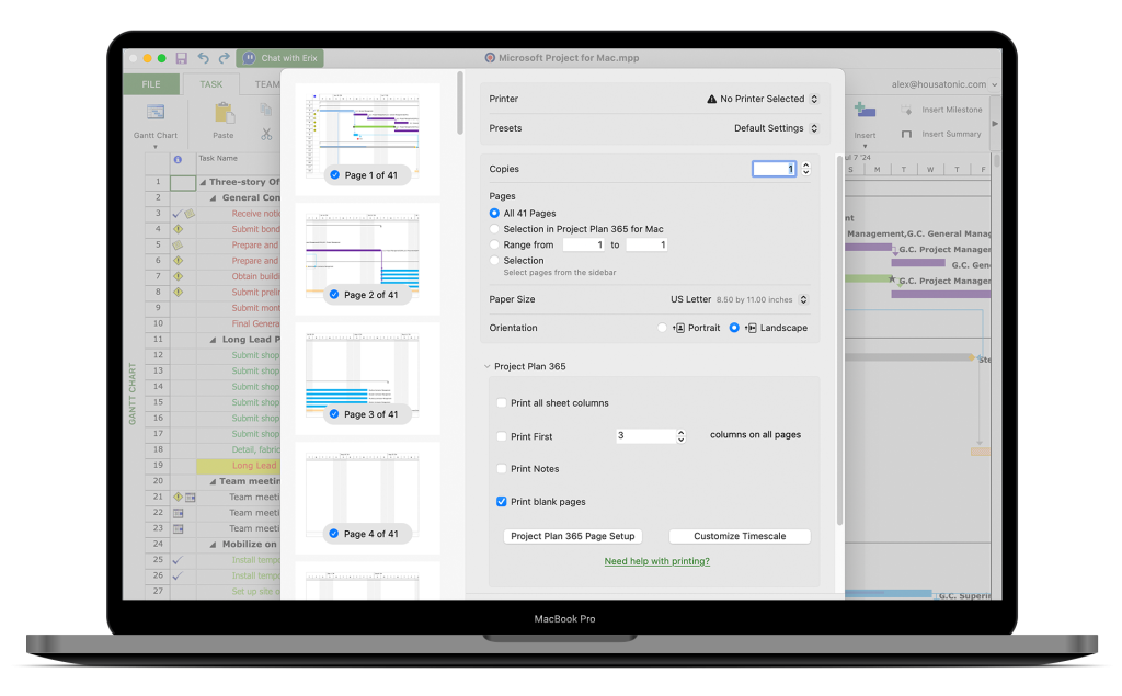 Microsoft Project for Mac - Project Plan 365