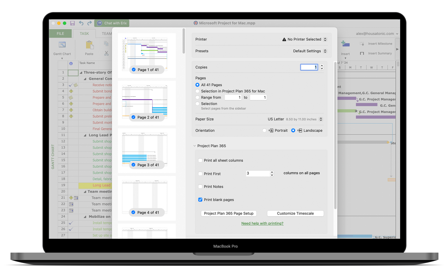 Microsoft Project for Mac - Project Plan 365