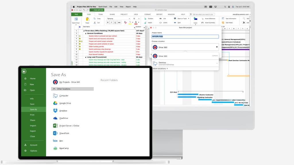Save As MPP Files - Project Plan 365