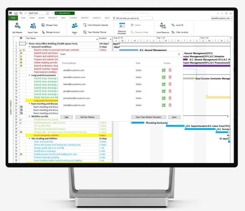 Account Management - Project Plan 365