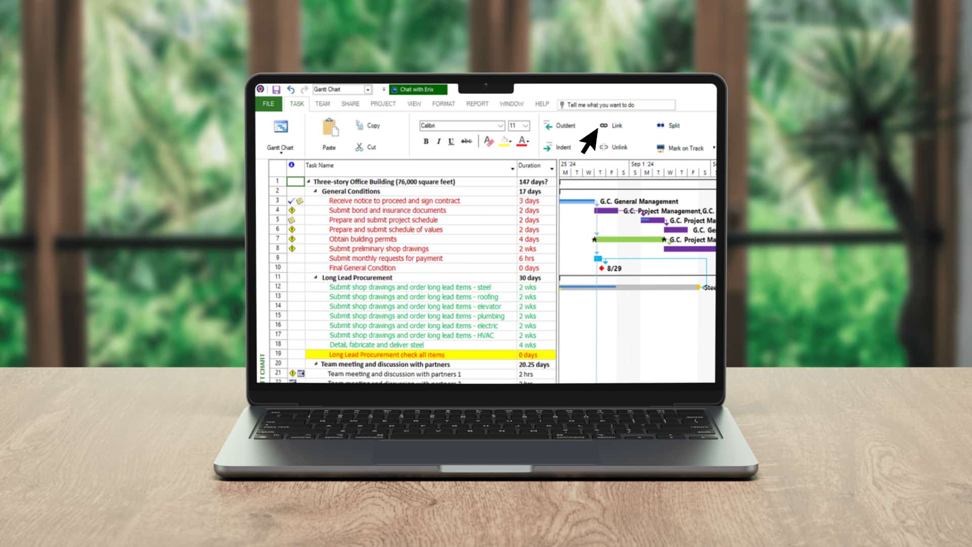 Link/Unlink Tasks - Project Plan 365