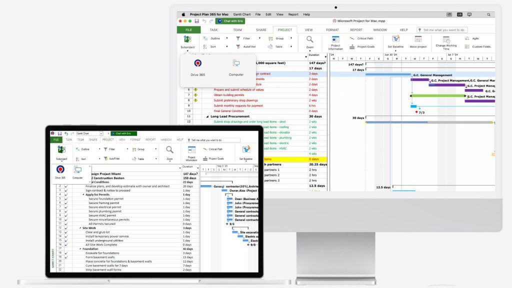 Master Project and Subprojects in Project Plan 365 - Project Plan 365