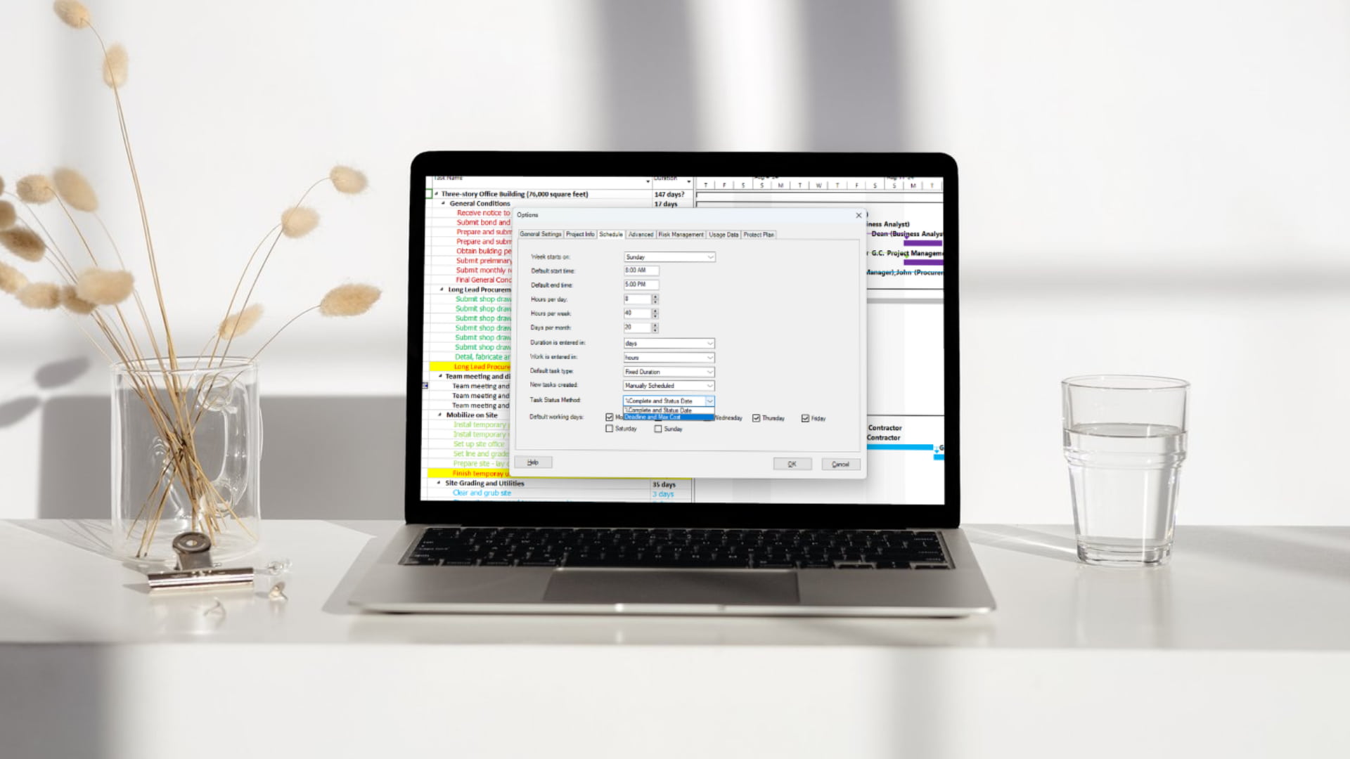 Project Task Status Method - Project Plan 365