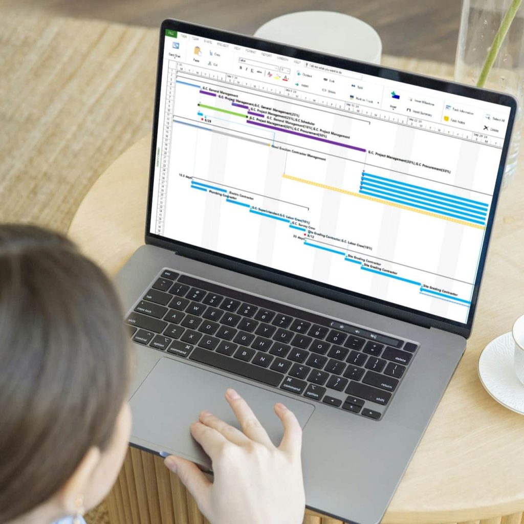 Top Gantt Chart Actions - Project Plan 365