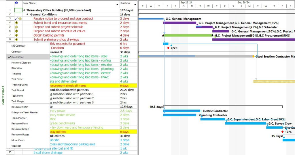 Bar - Project Plan 365