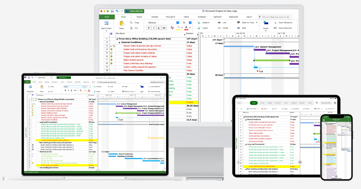 Microsoft Project for Mac - Project Plan 365