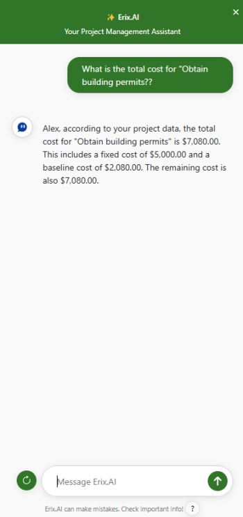 Erix AI Help - Project Plan 365