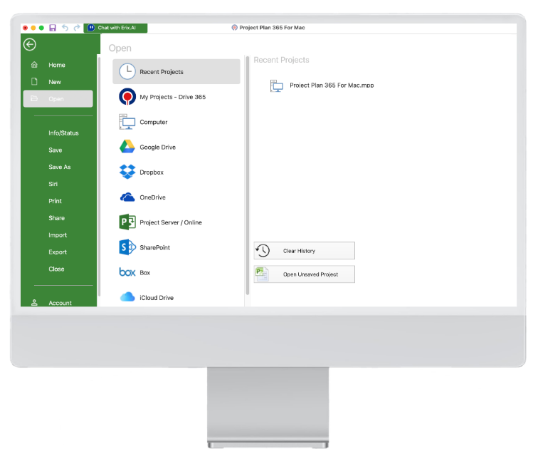 Work with MPP files on Mac - Project Plan 365